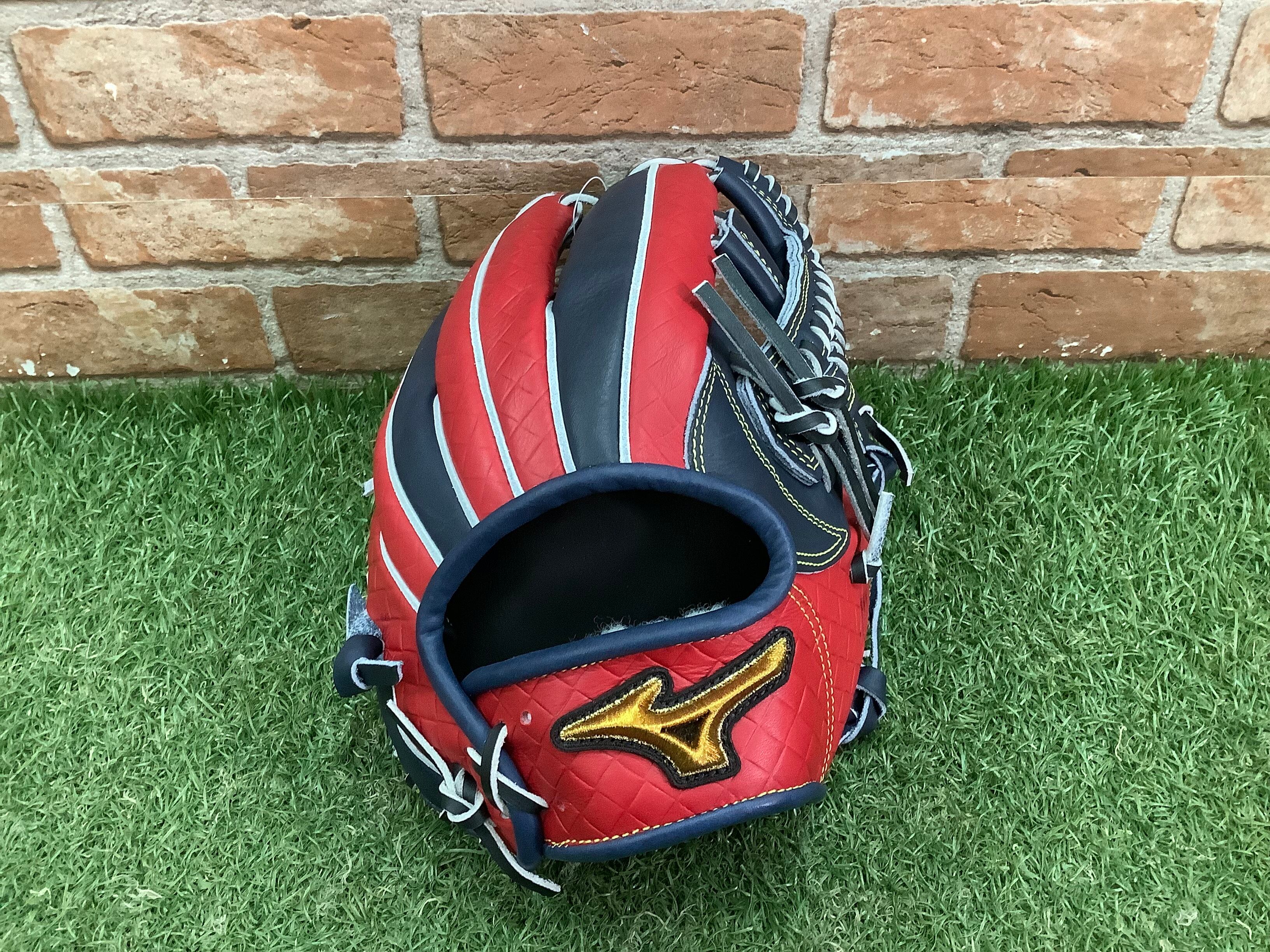 限定 ミズノプロ 軟式内野手用グラブ Dブルー×レッド サイズ9 | Higaspo On Line Shop