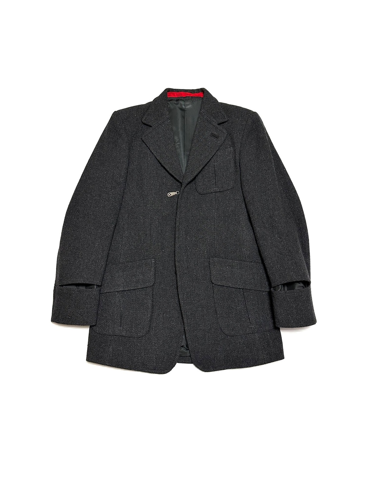 YUJI YAMADA Visible_Lining Cutting Design Wool Tailored JKT | ETRAK