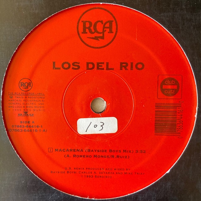 【Used / 12"】 LOS DEL RIO / Macarena (Bayside Boys Mix) | AgriTribeMusic ...