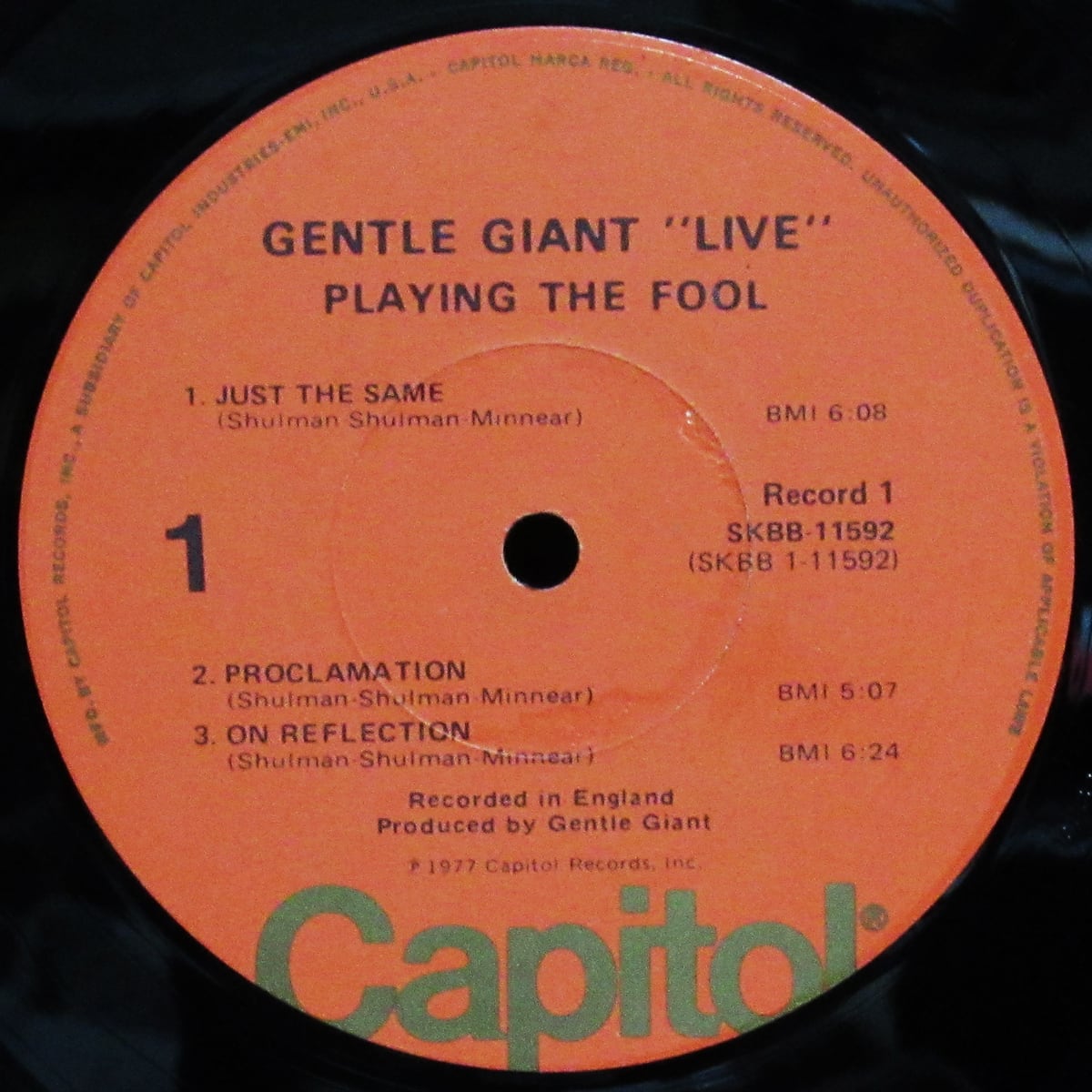 ジェントル・ジャイアント GENTLE GIANT PLAYING THE FOOL OFFICIAL LIVE【LP2枚組 / US盤】 | ROCK ECHOES