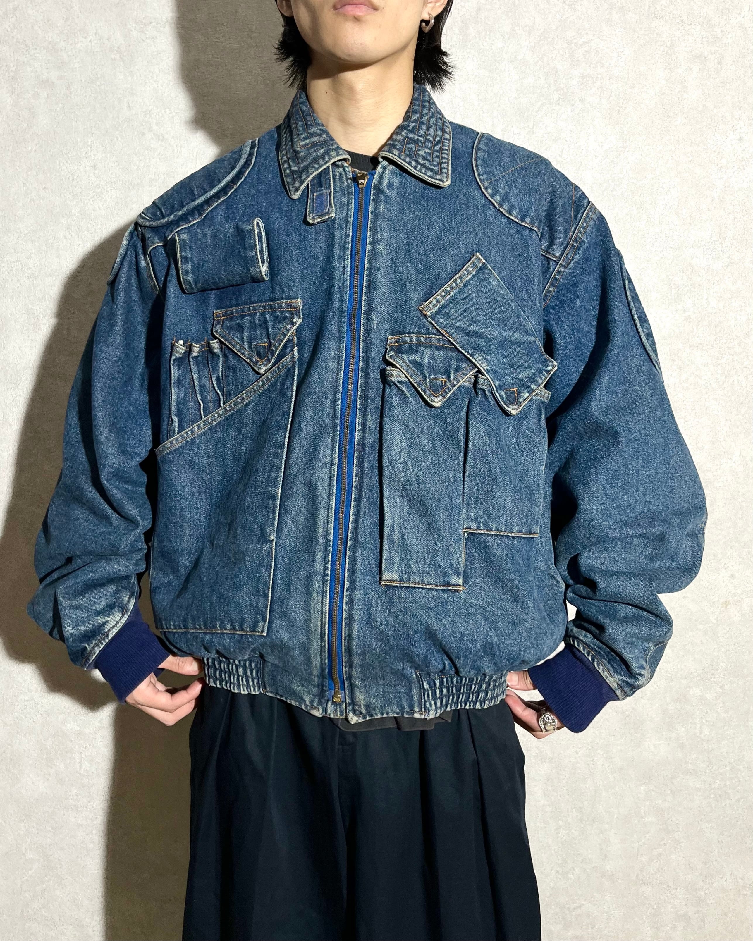 1986aw Katharine Hamnett Archive Denim Cargo Bomber Jacket Pay Id