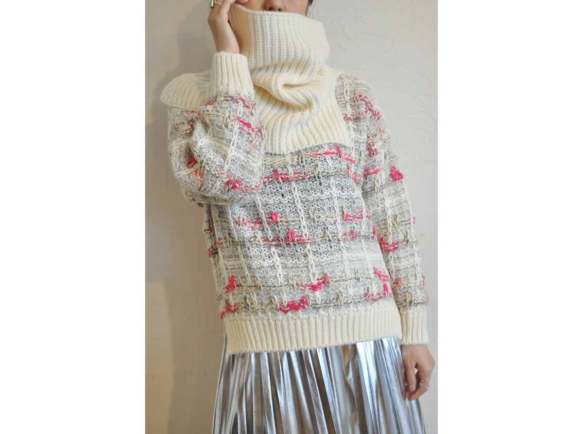 【en'day】neo check knit pullover /【エンディ】ネオチェックニットプルオーバー | ChaosBohemia ...
