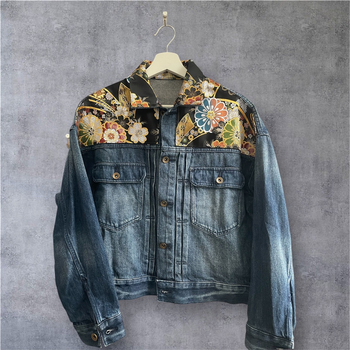 Denim obi jacket | -I'm nook-