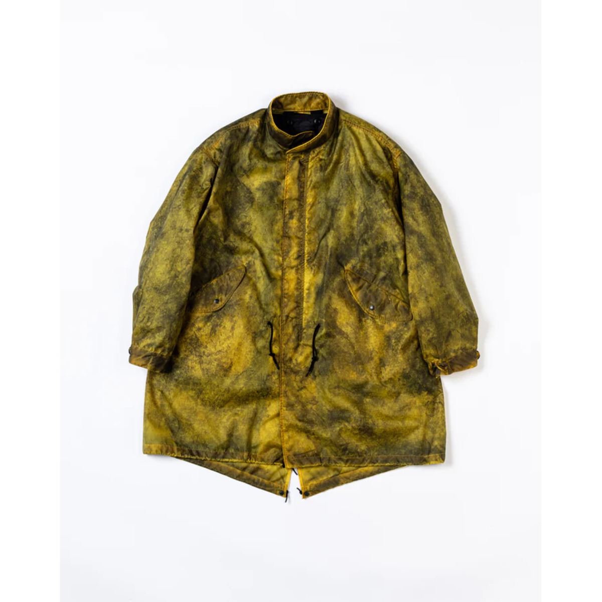 ANACHRONORM DIRTPAINT NYLON MODS COAT YELLOW | MAROON WEBSTORE