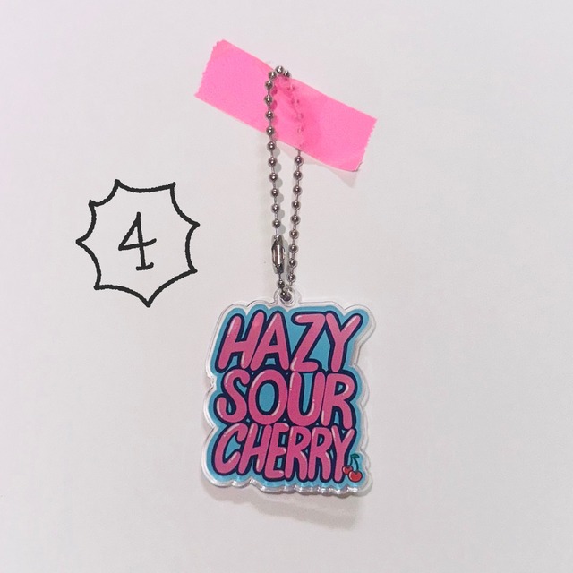 Hazy Acrylic Keychain | HAZY SOUR CHERRY