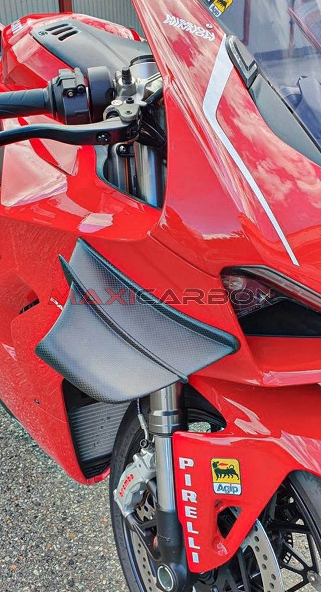 Panigale V4 サイドパネルウイング ドライカーボン | Maxicarbon Japan