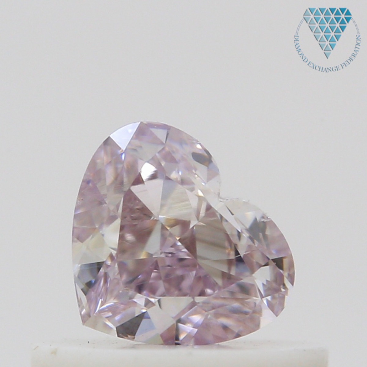 0.5 ct FANCY BROWNISH PURPLISH PINK SI1 HEART GIA 天然 ダイヤモンド ルース | DIAMOND EXCHANGE FEDERATION