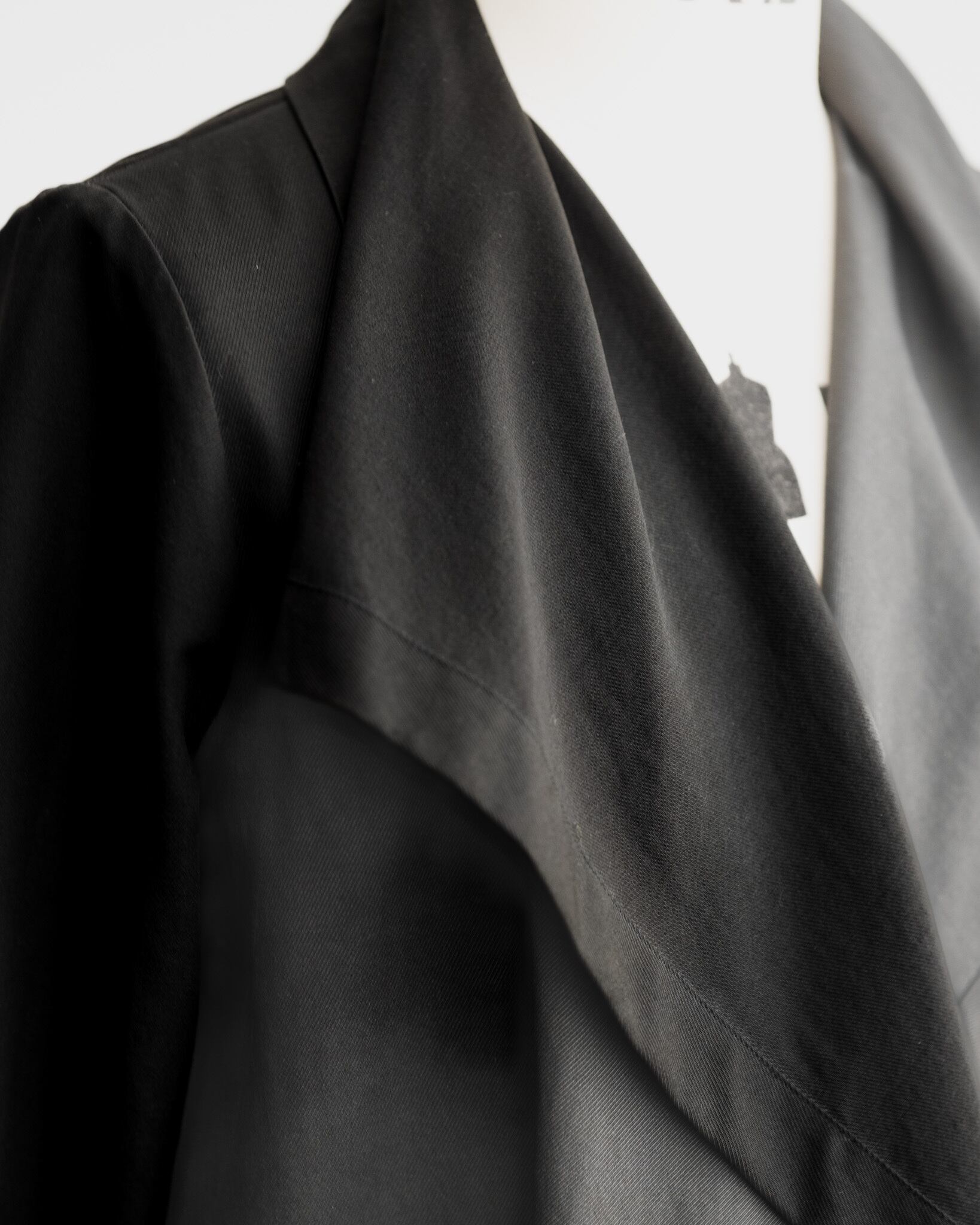 [90's] "SHIRIN GUILD" Wool Linen Twill Cape Jacket | recollection vintage