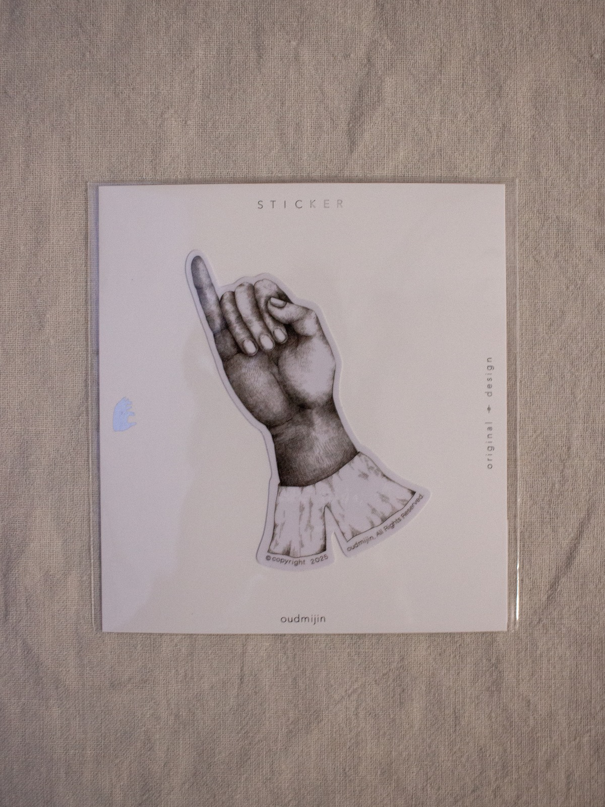 oudmijin ステッカー little finger ／小指 | LETTER STAND lolo
