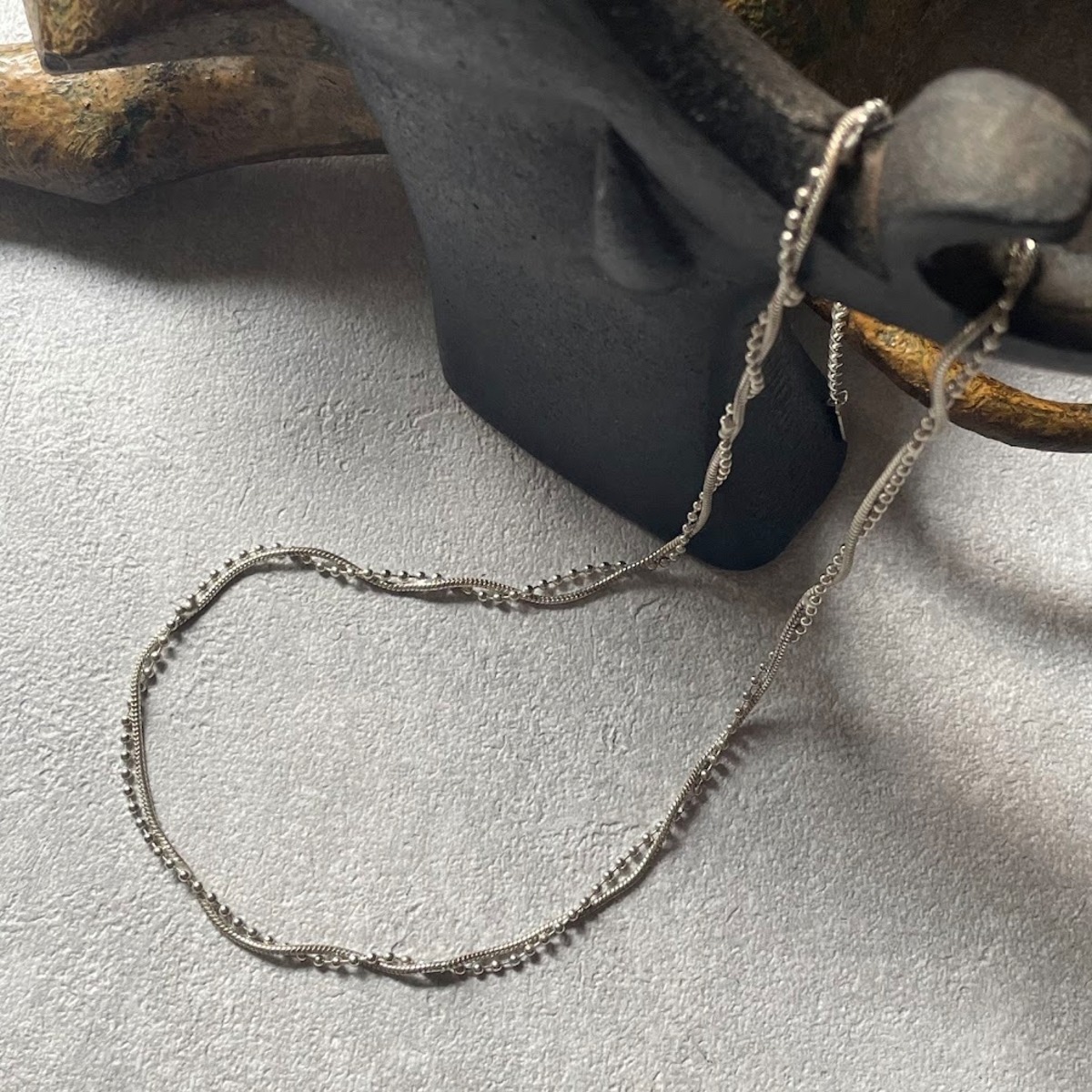 SILVER 925 ダブルチェーン ネックレス 《SV-0057》 | ModernLoop ユーズドアクセサリー専門店