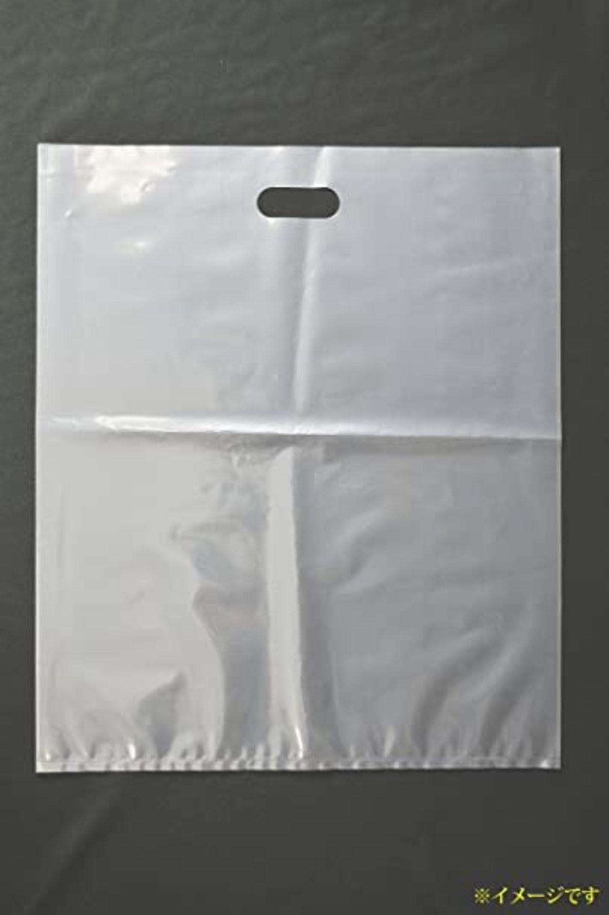 手提げ袋 半透明【大】横500×縦600mm LLDPE100μ【400枚】(PEポリバッグ・イベント展示会・販促・サンプリング ...