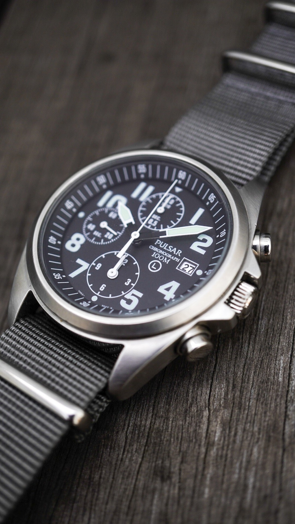 【2016】PULSAR パルサー RAF ミリタリークロノグラフ GEN2 《イギリス空軍 軍用時計 実物 ミリタリーウォッチ SEIKO ...