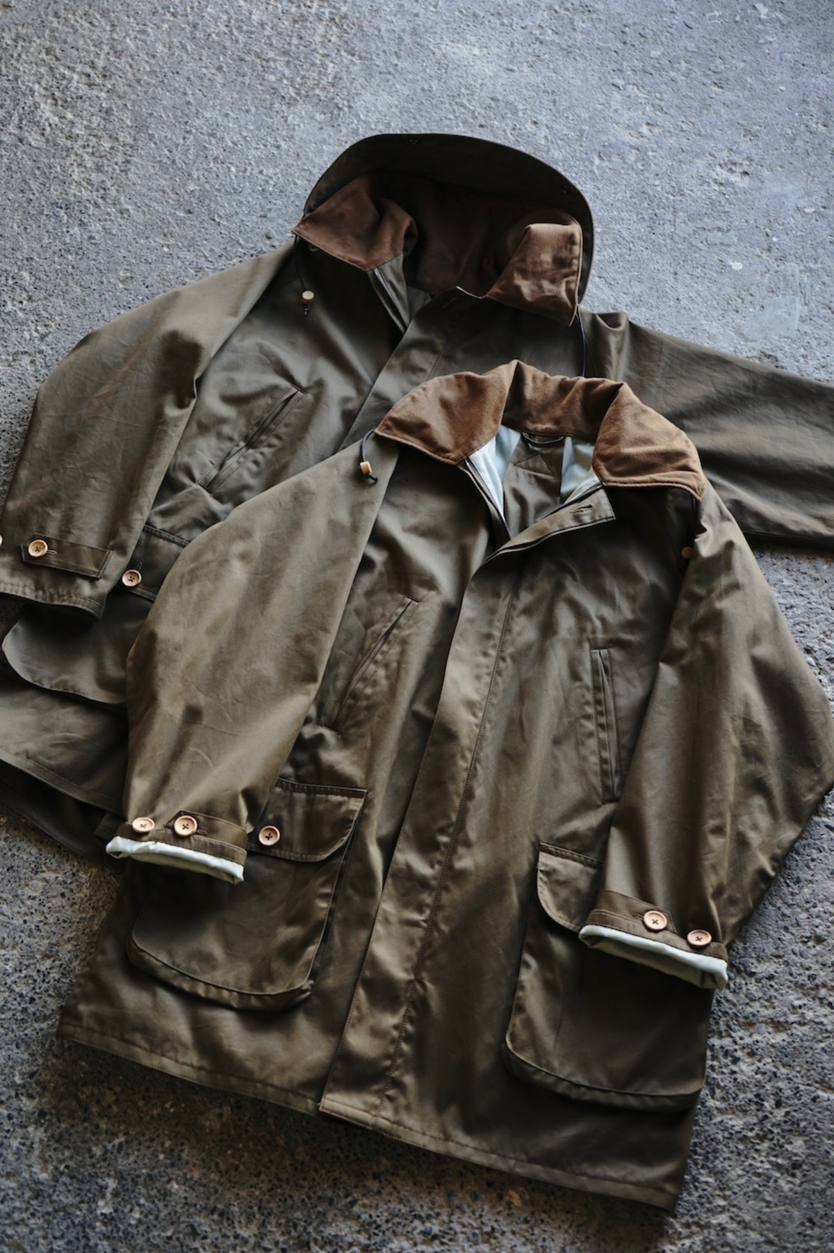 【受注生産】MING / Foul Weather Parka(Ventile cloth/ Olive) | MING folk equipment