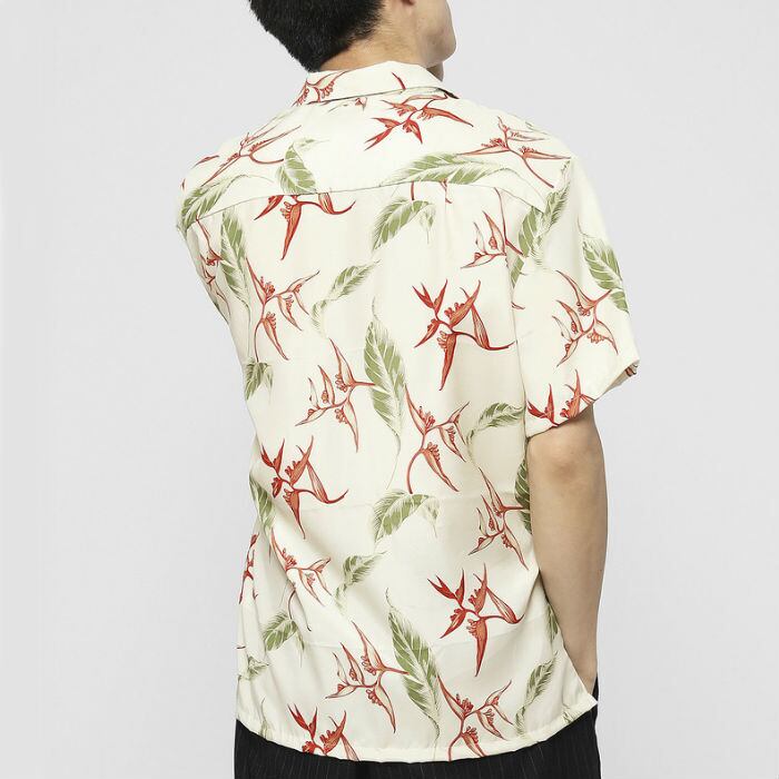 VANQUISH ヴァンキッシュ レーヨンリーフオープンカラーシャツ アロハシャツ 半袖 サマー 夏 50％OFF】VANQUISH ヴァンキッシュ レーヨンリーフオープンカラー