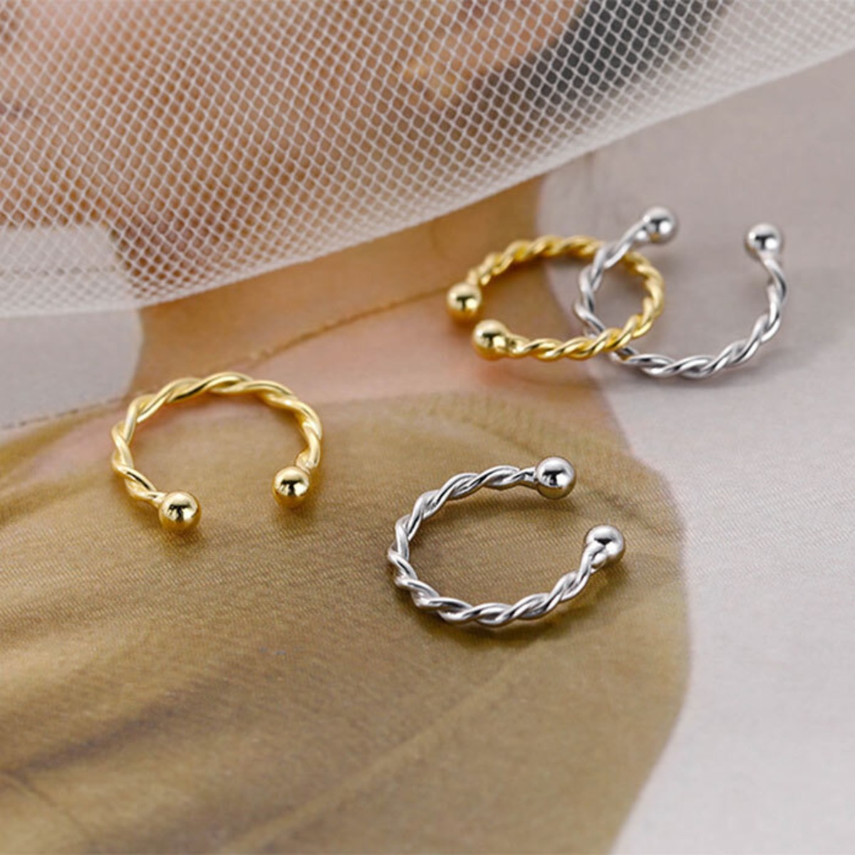 【silver925】twist Earcuff E-04 | M&A