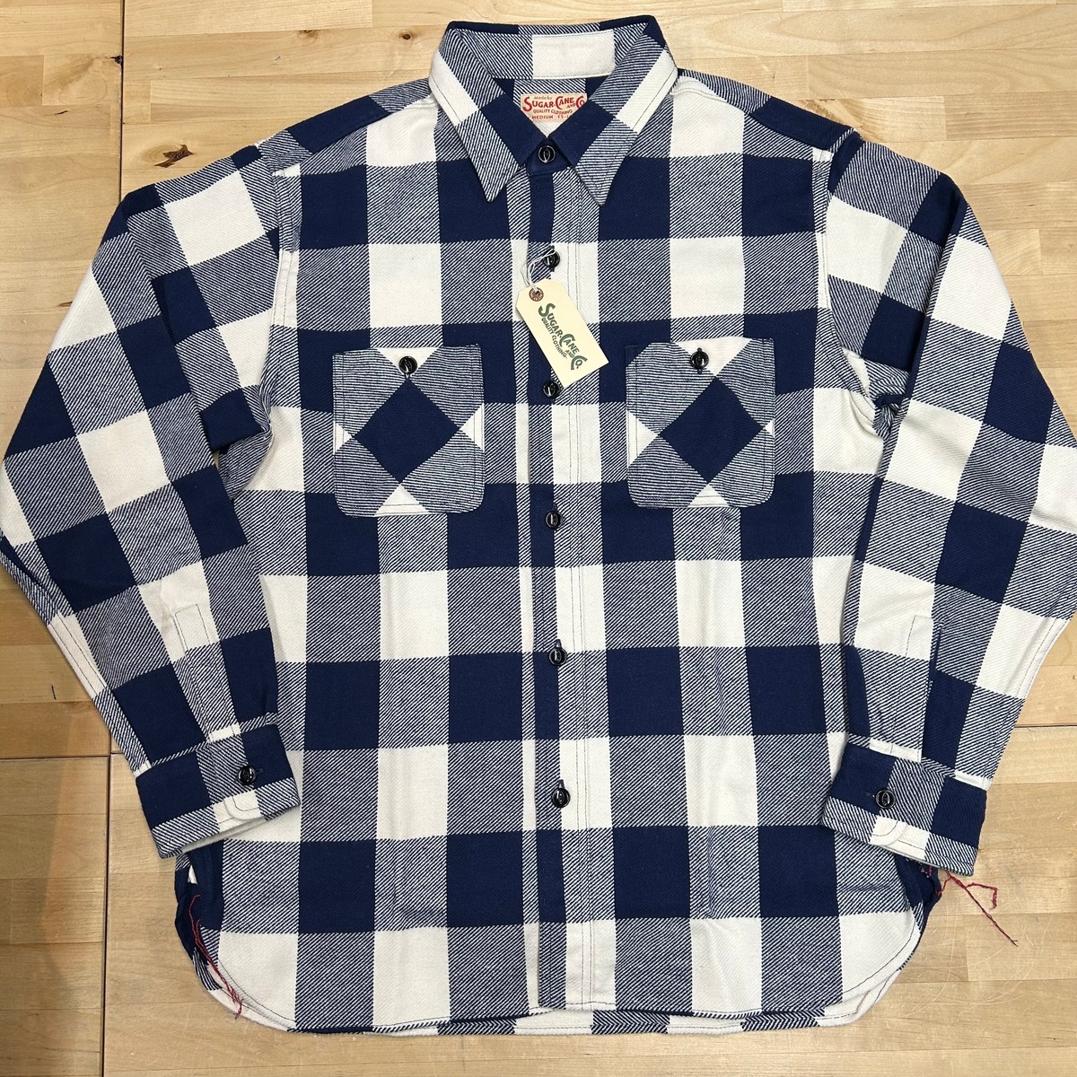 【SUGAR CANE】 【品番:SC29557-128(NAVY)】 「TWILL CHECK WORK SHIRT」 | ジーンズショップ ...