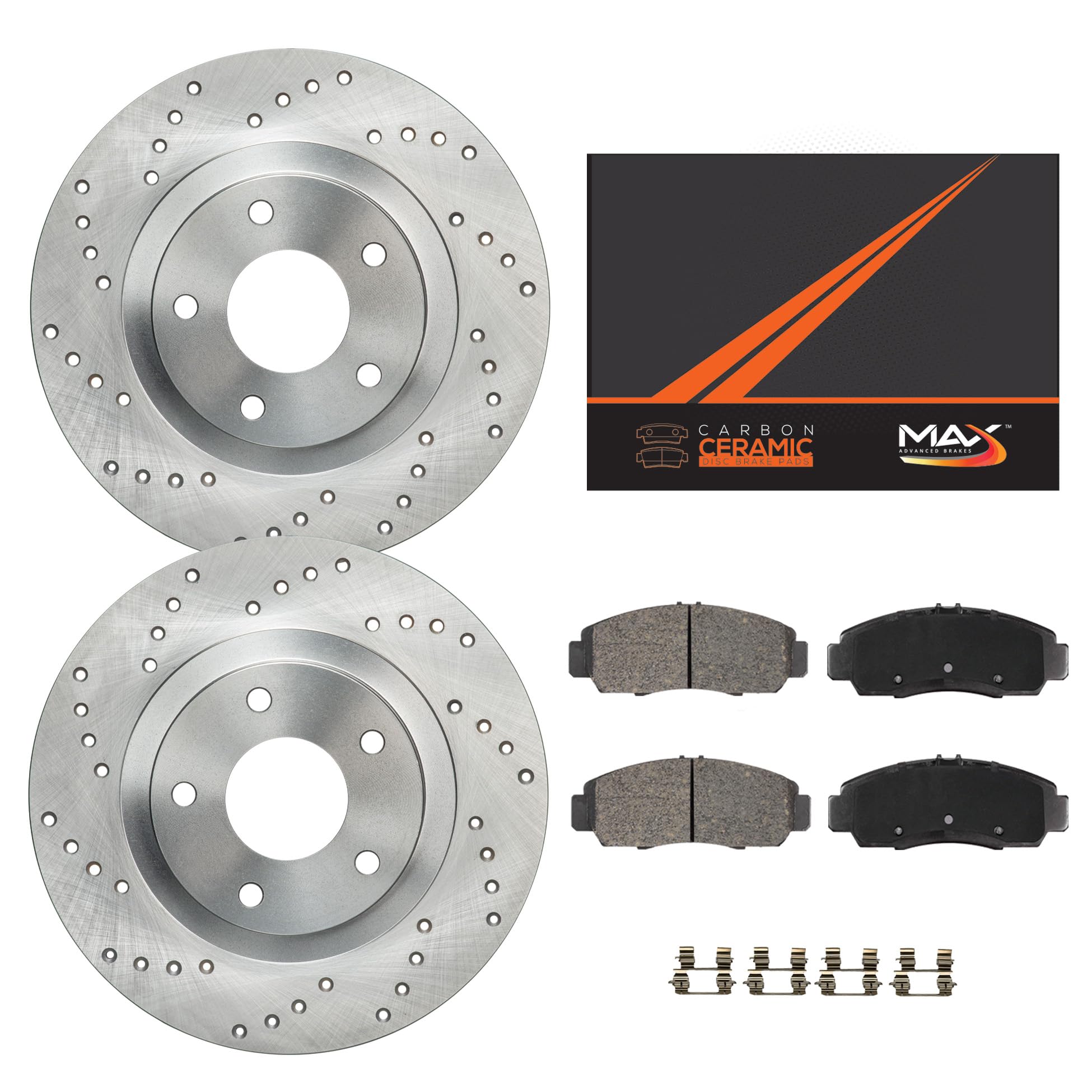 Max Advanced Brakes Rear Brake Kit 2002-2004 2005 Ford Explorerと互換性のある ...