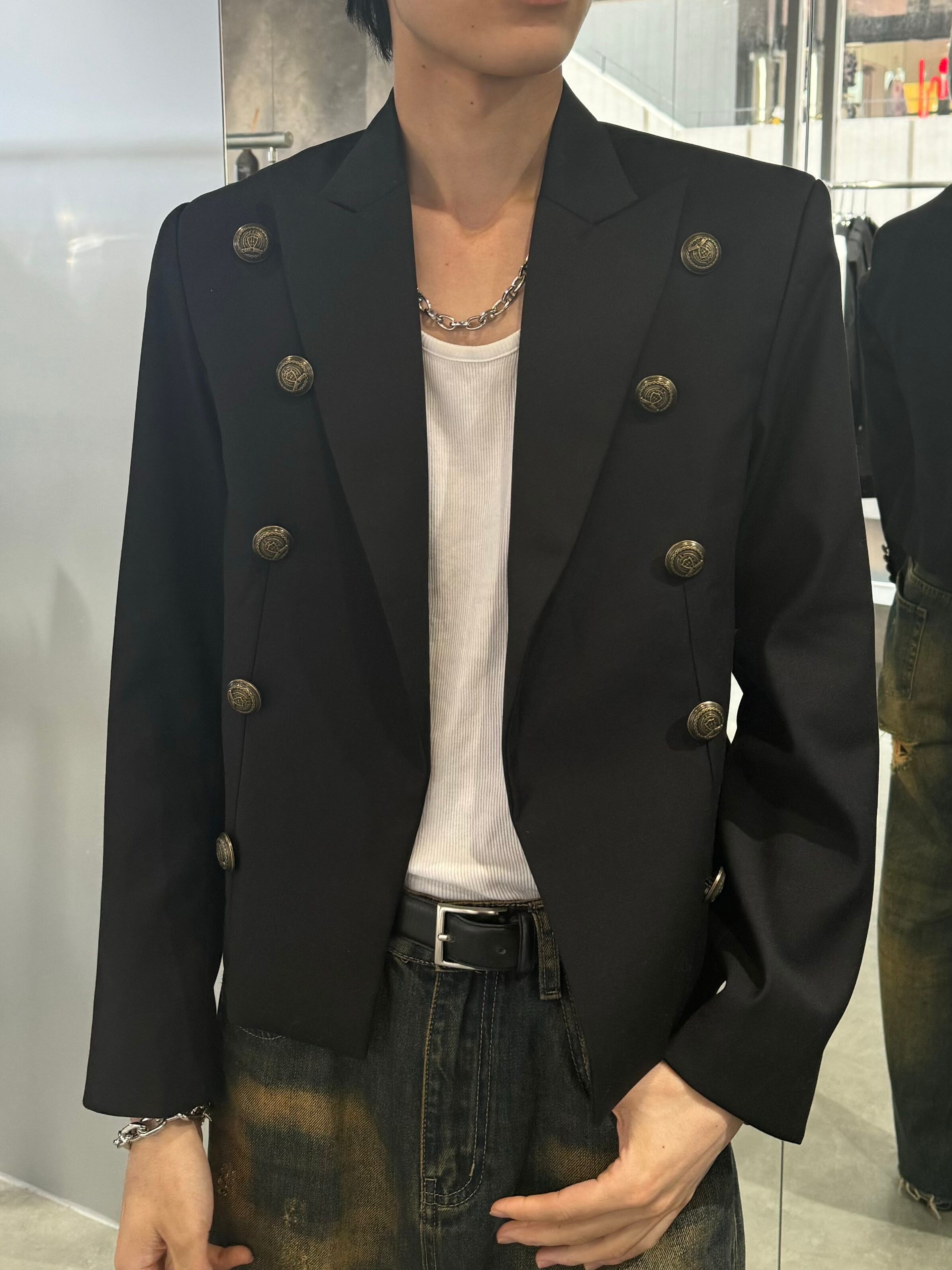 【ALUDE SELECT】gold bottan shortjacket | 【ALUDE】韓国メンズファッション