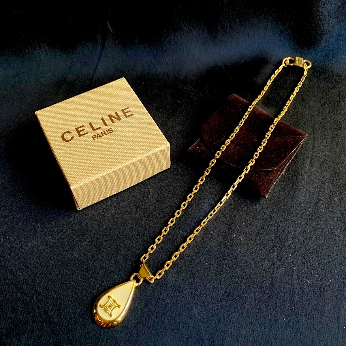 CELINE "Drop×Macadam" Metal Necklace | CARBOOTS