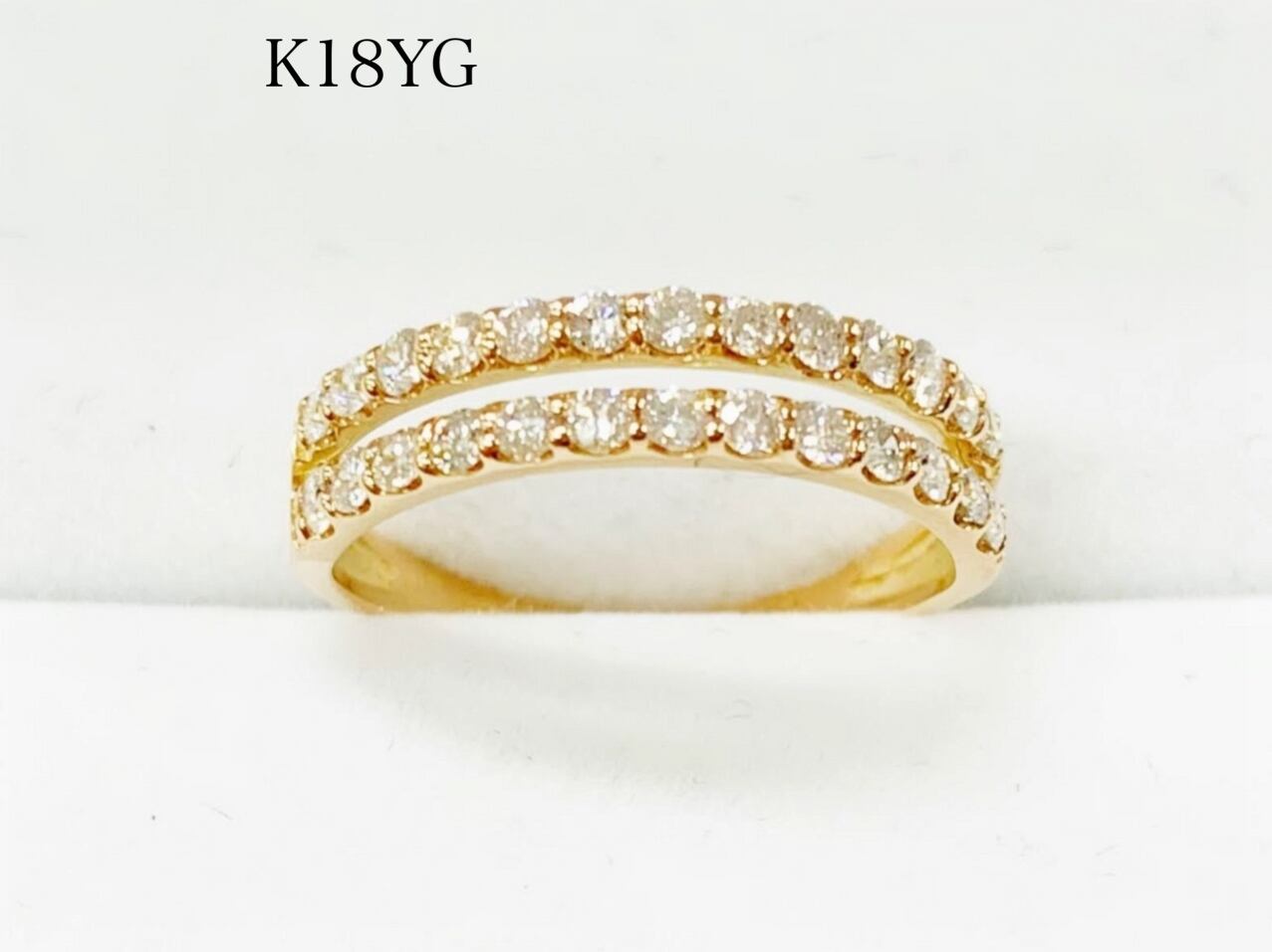 PT/K18YG/PG 0.5ct ダイヤリングHC | OldPrr