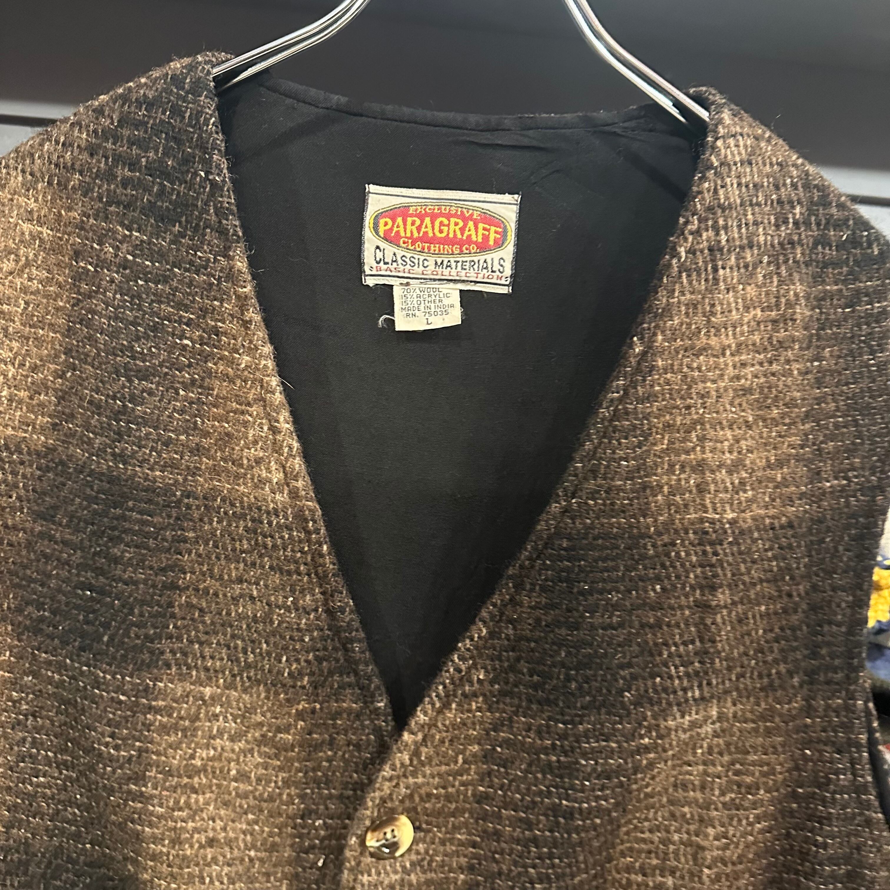 PARAGRAFF Ombre Plaid Wool Vest | VOSTOK