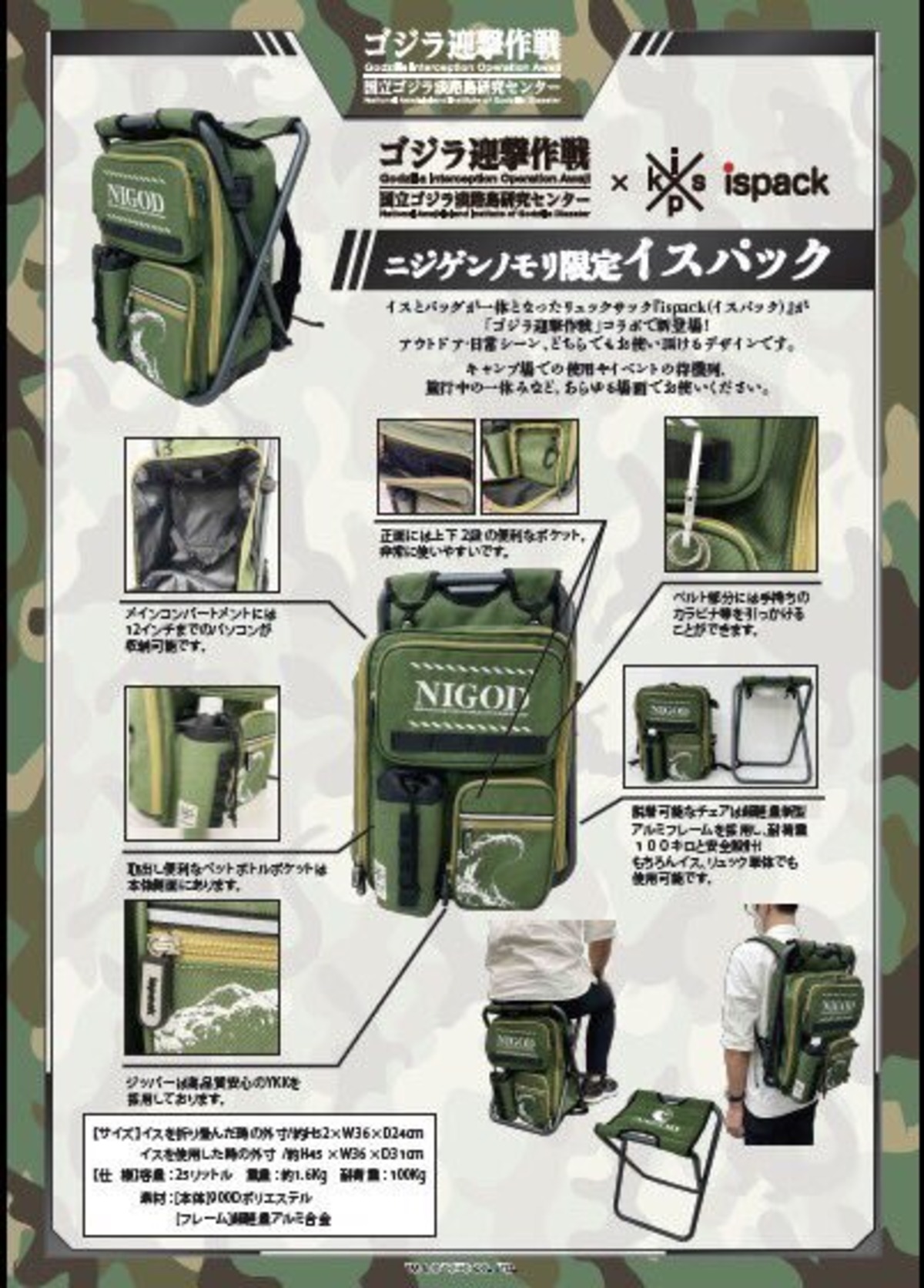 NIGODイスパック【ゴジラ迎撃作戦】 | ニジゲンノモリ オンラインショップ