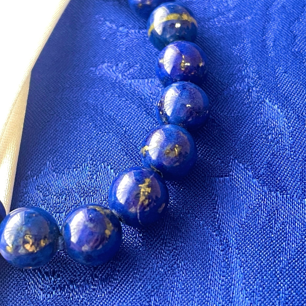 【YouTuberラファエルさん推し】ブラピスラズリブレスレット 9mm | keytail 幸運の鍵しっぽ