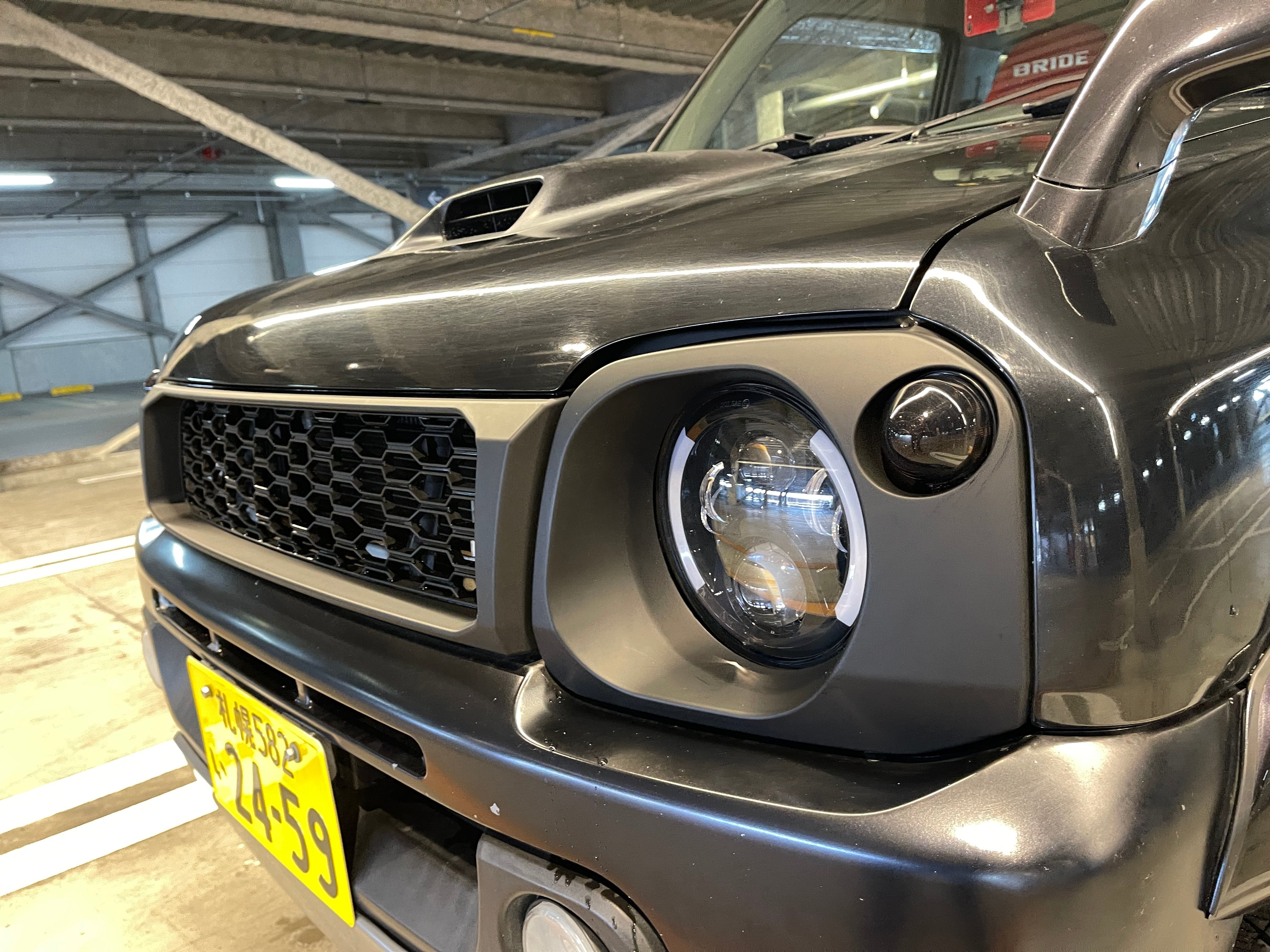 ジムニー 丸目2灯ヘッドライトキット （スモークレンズLEDウインカー）JB23 JB33 JB43 | kimny×Viwanda