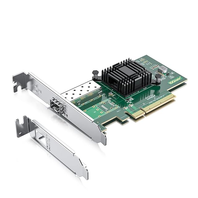 10Gtek 10G PCI-E NIC ネットワークカード, Intel X520-DA1/X520-SR1互換, シングルSFP+ポート ...