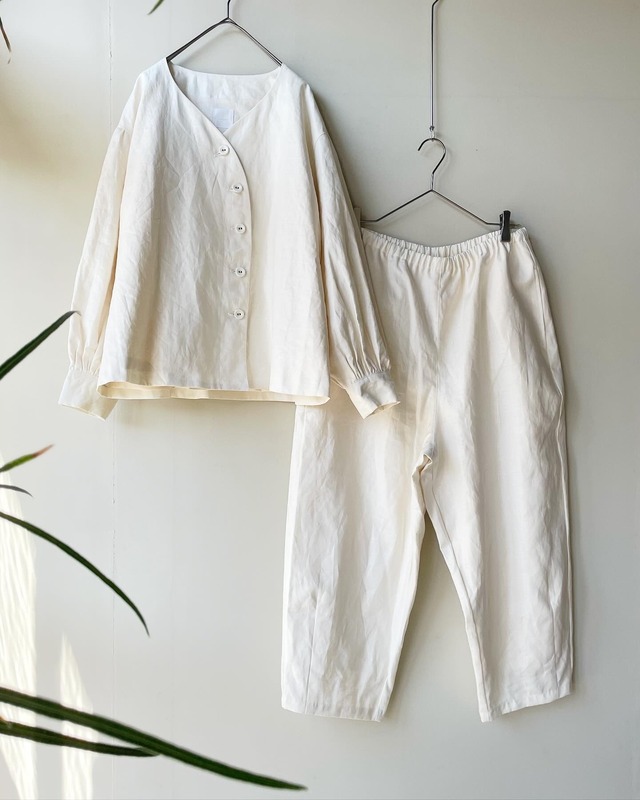 【Gauze#】AINO COATING PANTS [G894]アイノ コーティングパンツ / ガーゼ | 余韻の時間