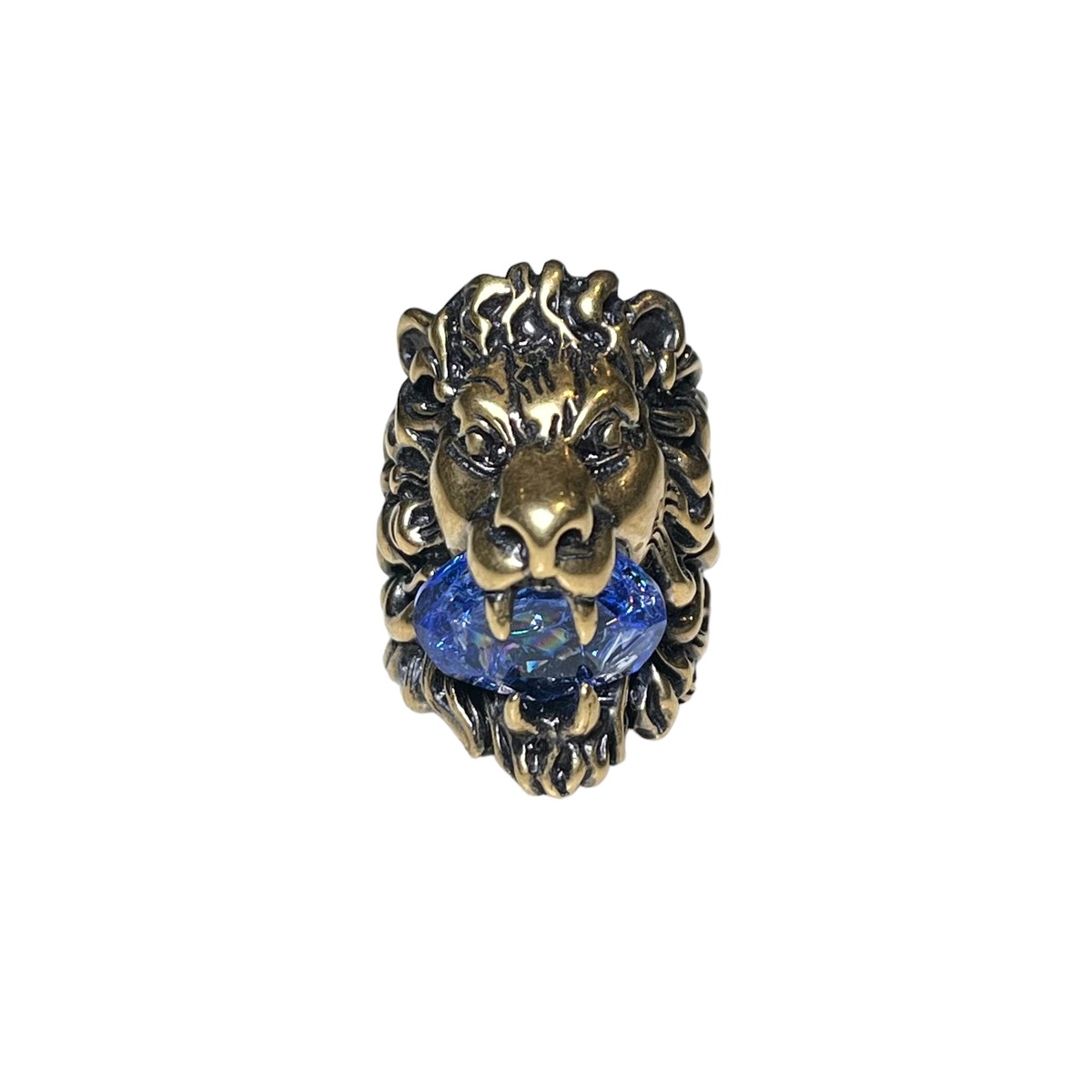GUCCI gold color metal ring "lion" | NOIR ONLINE