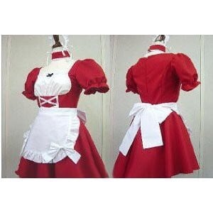 DK2304 新世紀エヴァンゲリオン◆惣流アスカラングレー　メイド服　コスチューム、　コスプレ衣装　完全オーダーメイドも対応可能 K2304 新世紀エヴァンゲリオン◇惣流アスカラングレー メイド服 風