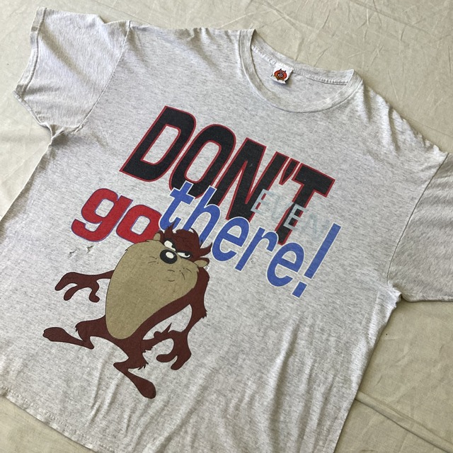 USA製 90’s ルーニーテューンズ タズマニアンデビル キャラクターTシャツ キャラT 染み込み シングルステッチ 古着 fc-1807 ...
