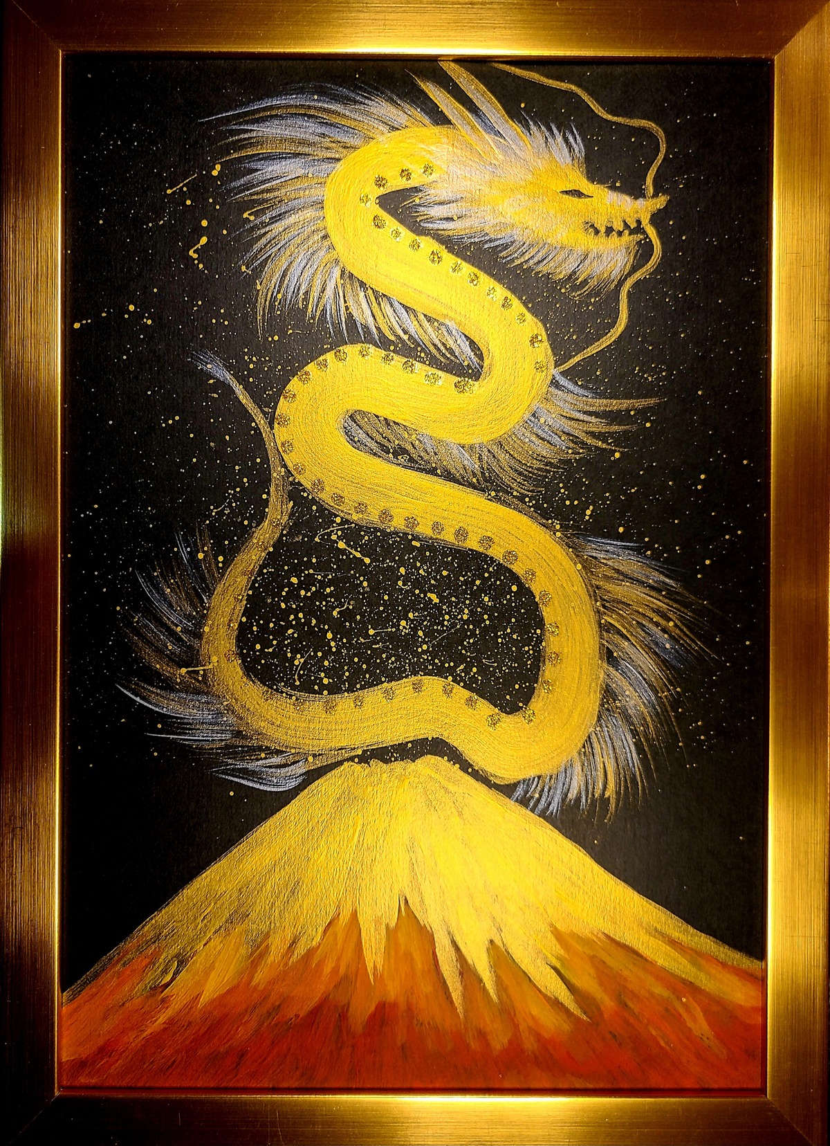 金龍と赤金富士 | Cocoro Art Gallery