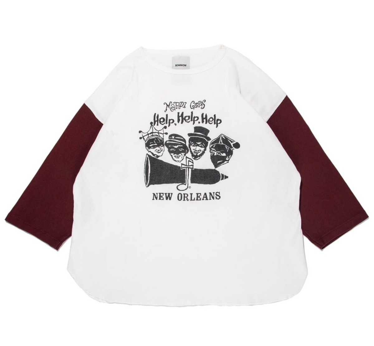 BOWWOW BEATLE MANIA BB CS WHITE × BURGANDY | BASE LINE