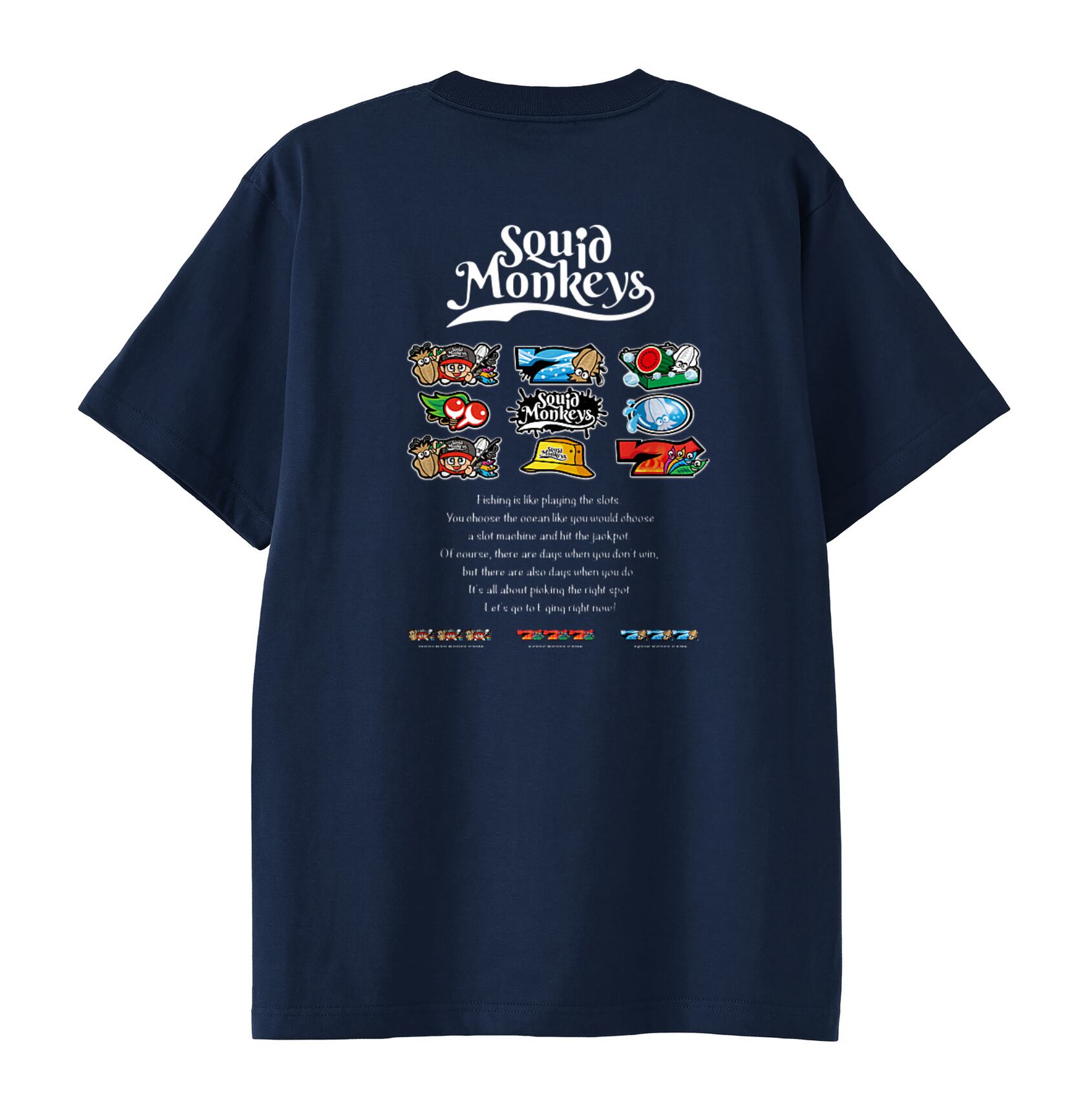 BACK PRINT SLOT TEE - SQUID MONKEYS | SQUID MONKEYS Online Shop