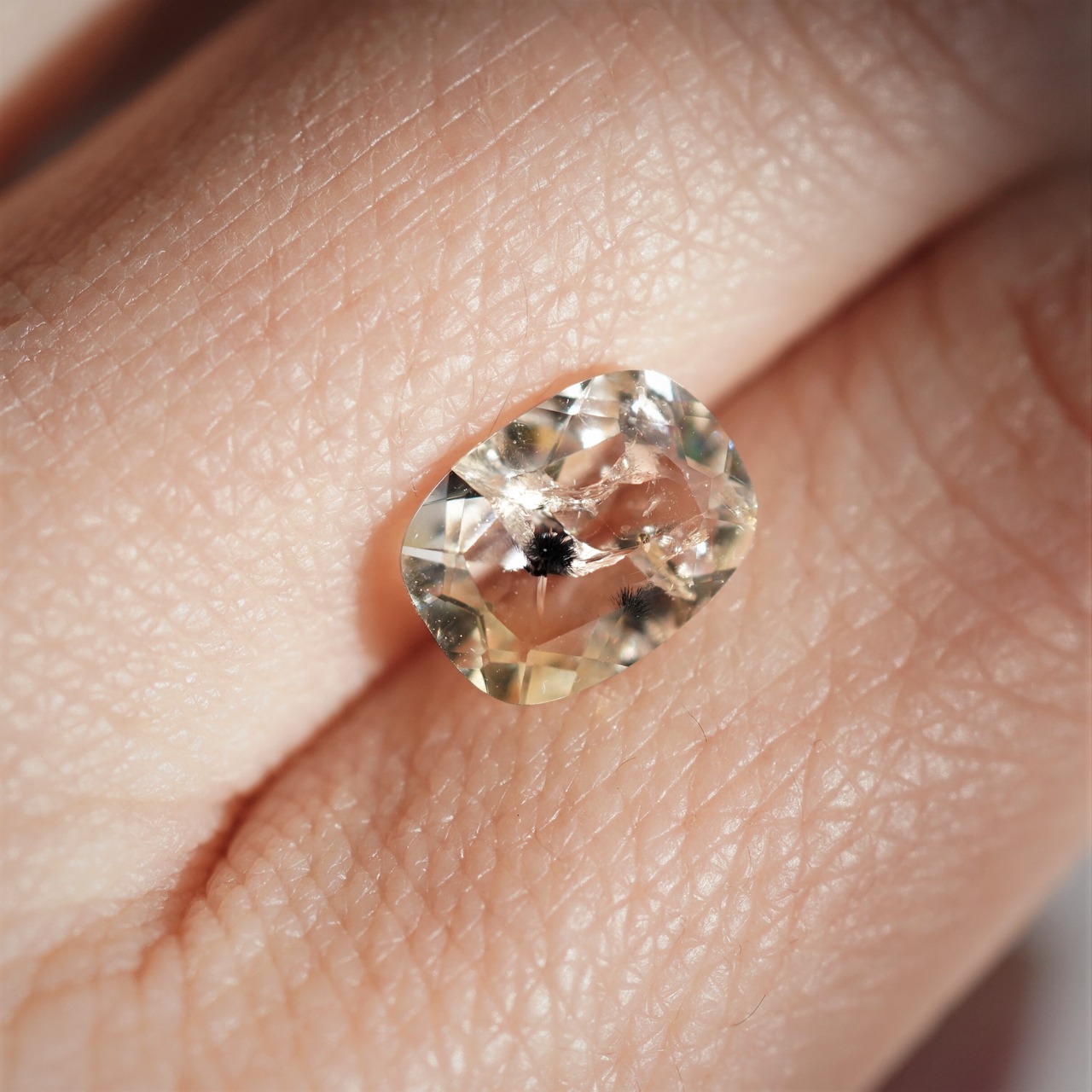 【396】ロマネサイト in シトリン スライスルース 1.8ct | koku.stone