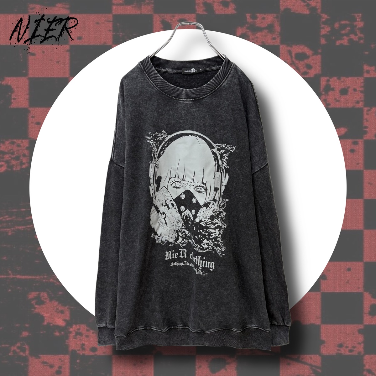 OVER SIZE UNISEX VINTAGE PULLOVER【MASK】 | NIER CLOTHING