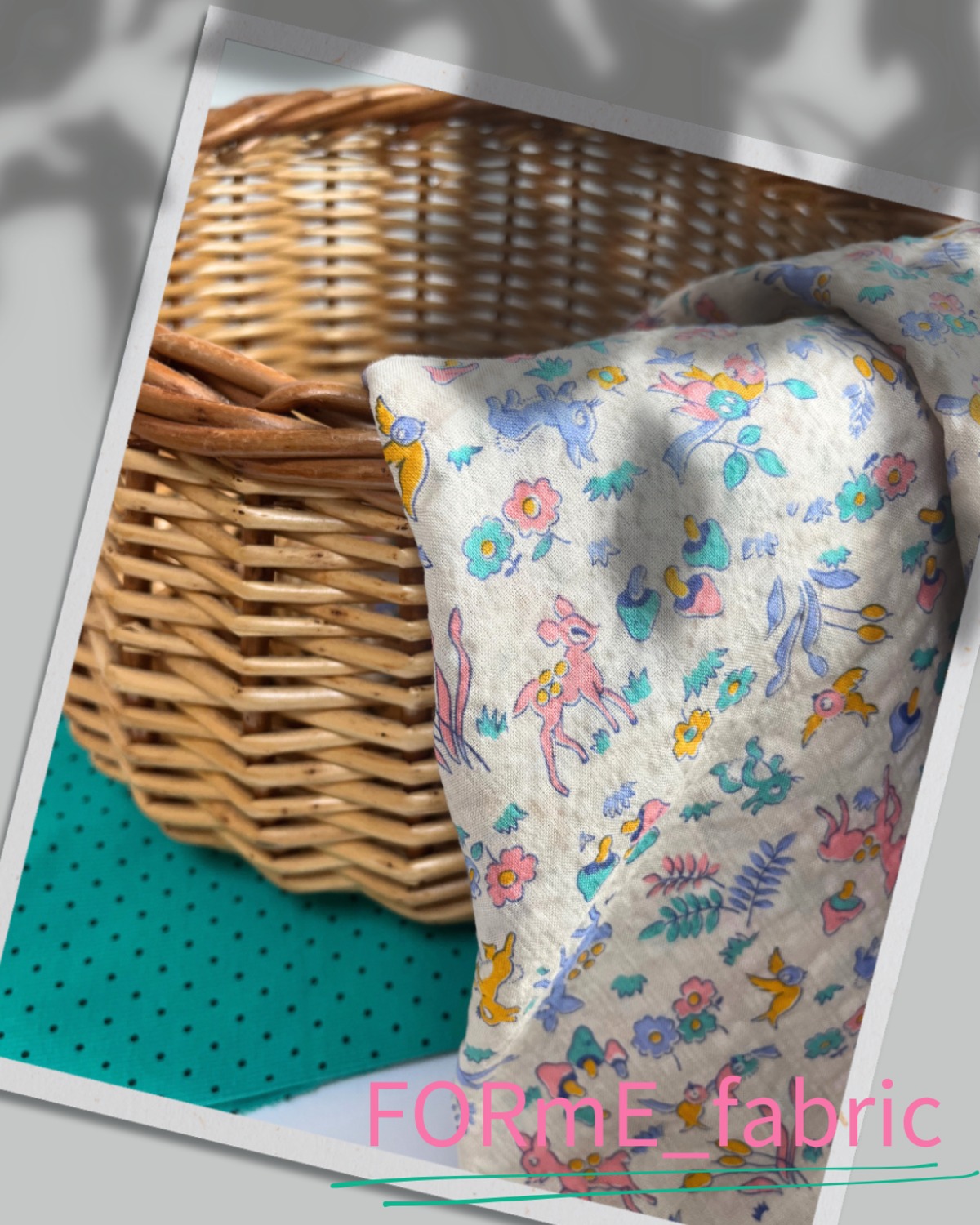 【即納】52センチ1点のみ‼️ バンビと愉快な森の仲間たち♡ | FORmE_fabric