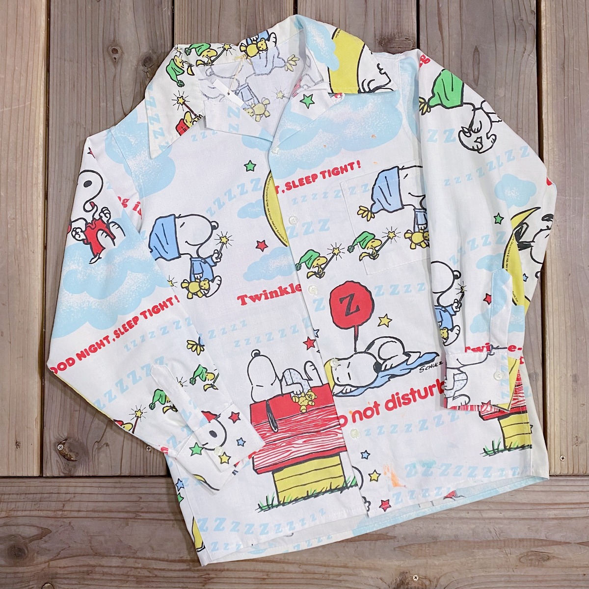 SNOOPY printed long sleeves shirt | LEMON