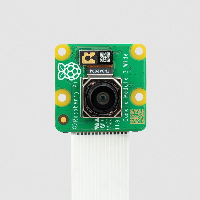 Raspberry Pi Camera Module 3 Wide - Pi財団公式カメラ V3 ワイド 可視光 - | stellasympho