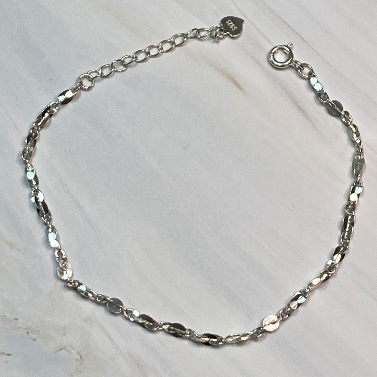 シンプルなシルバー925製ブレスレット | keytail 幸運の鍵しっぽ