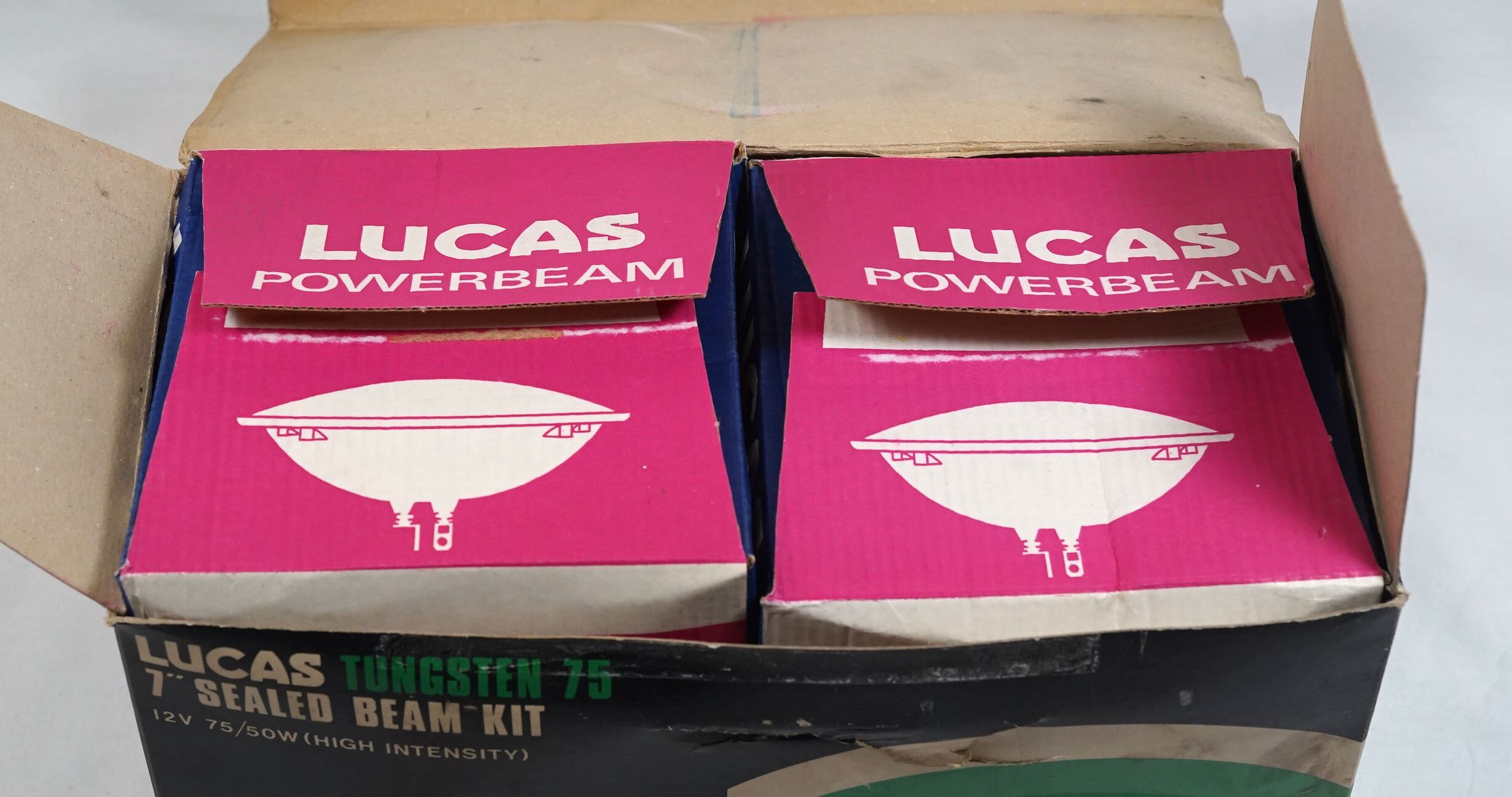 LUCAS 7インチ シールドビーム BRIGHTEYES 段カット 元箱入りペア OSRAM 未使用 | Maxwell's silver ...