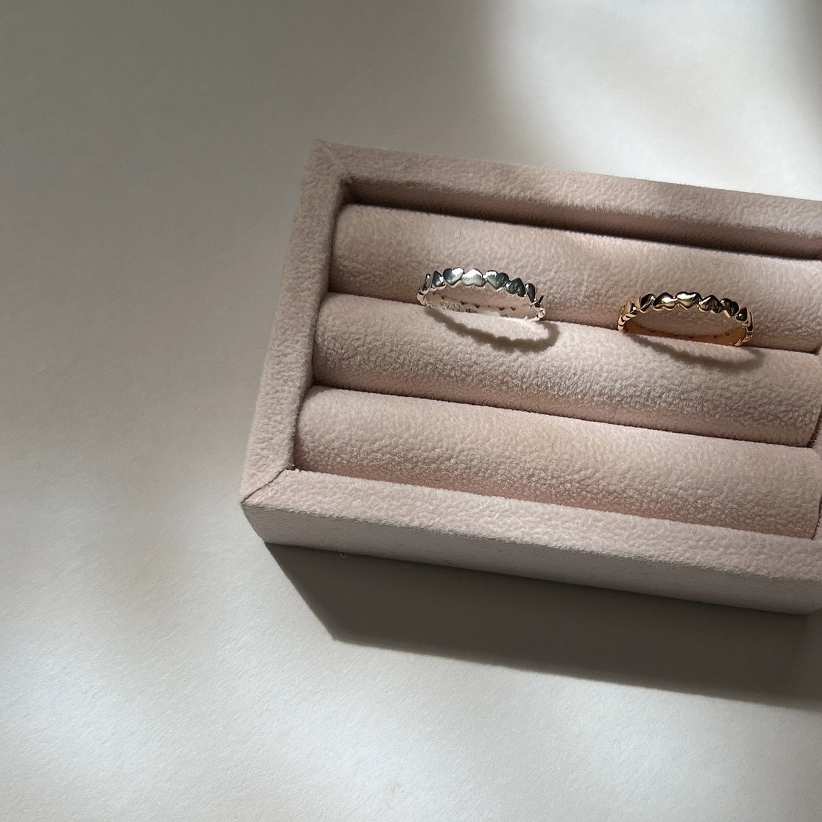 random heart ring | eclacoco