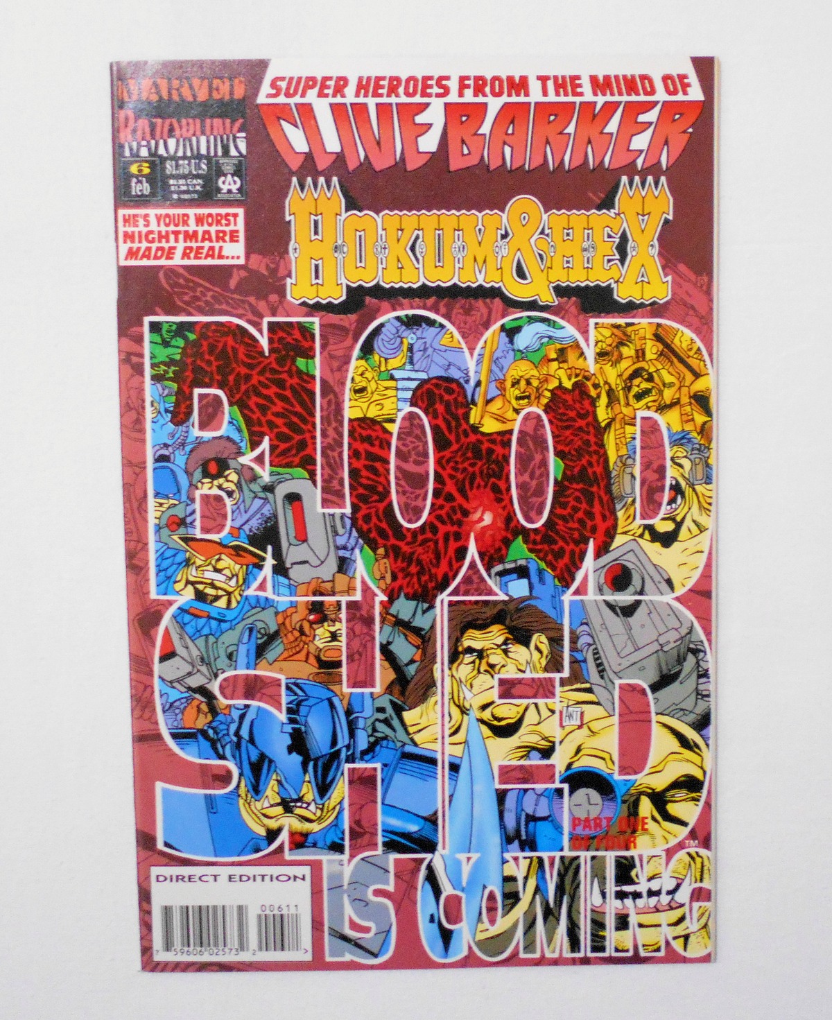 【CLIVE BARKER PRESENTS HOKUM & HEX】 VOL.1 NO.6 MARVEL ＜1994年＞ アメコミ ...