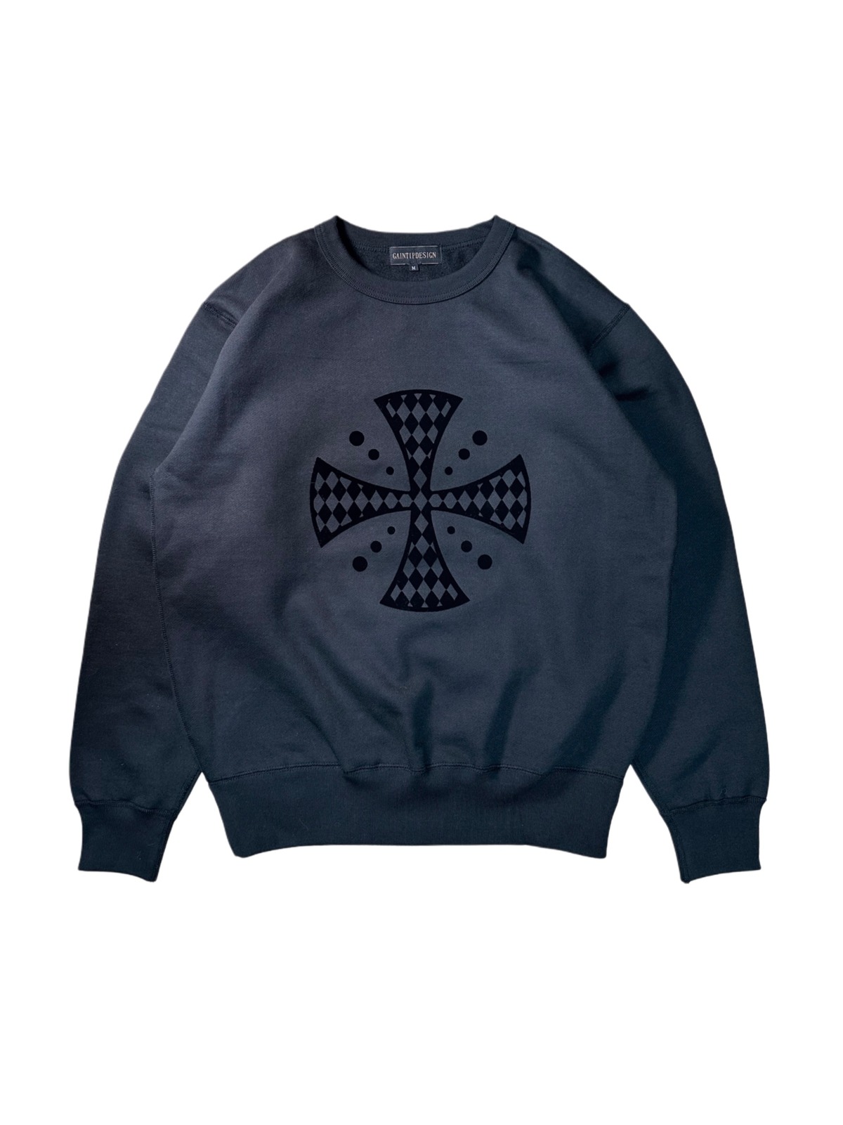 Flocked Cross Sweat | Gain Tip Design