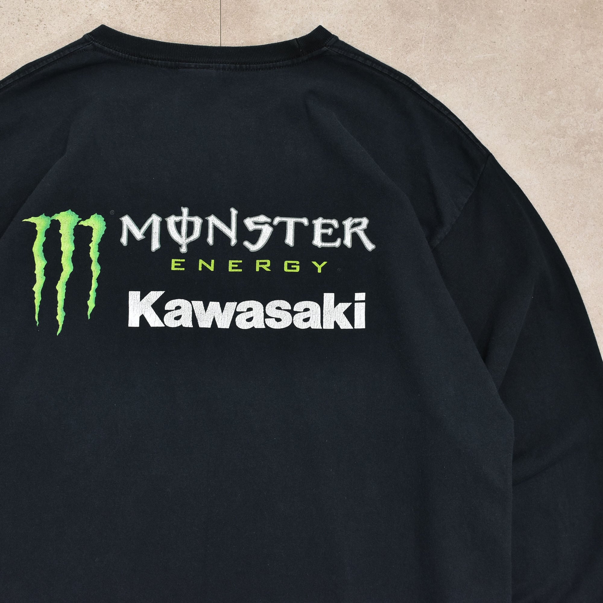 00s MONSTER×KAWASAKI LS T-shirt | 古着屋 grin days memory 00s MONSTER×KAWASAKI LS T-shirt | 古着屋 grin days memory
