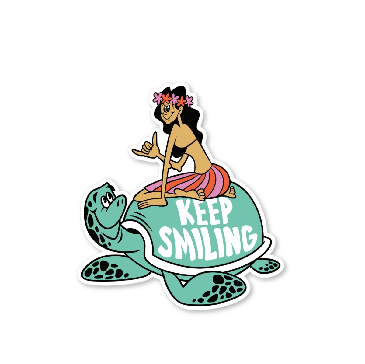 『KEEP SMILING』sticker (SH12) | LOOSEMAN GALLERY official shop