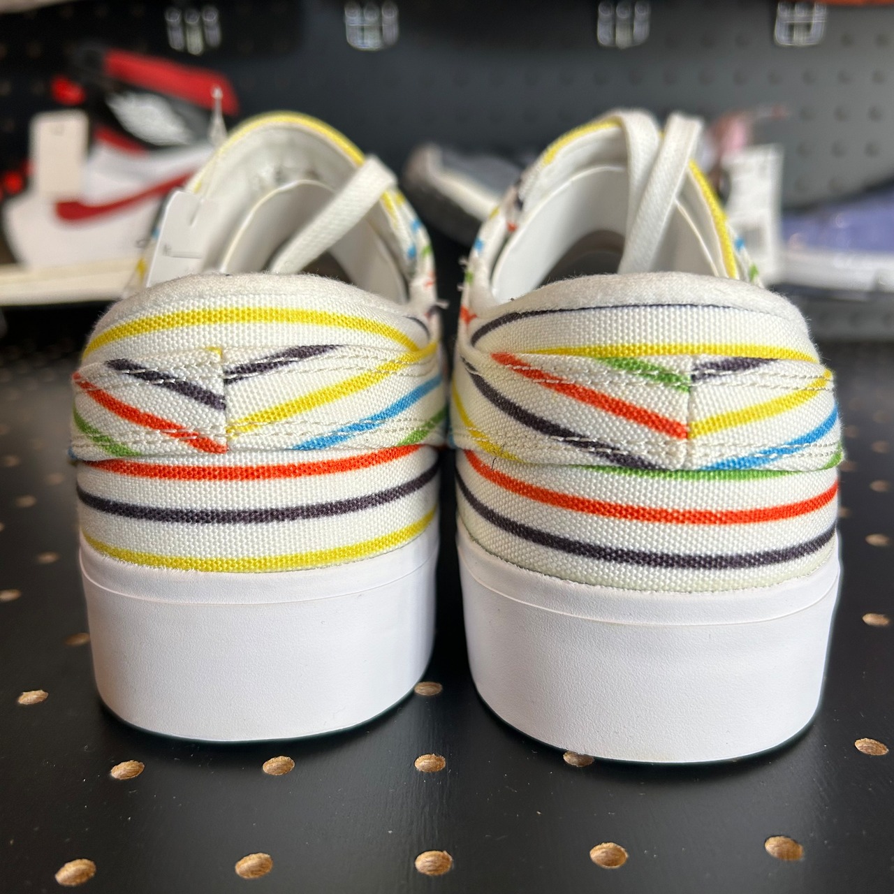 Nike SB Zoom Stefan Janoski Canvas Multi-Color Pinstripes US9/27cm ...