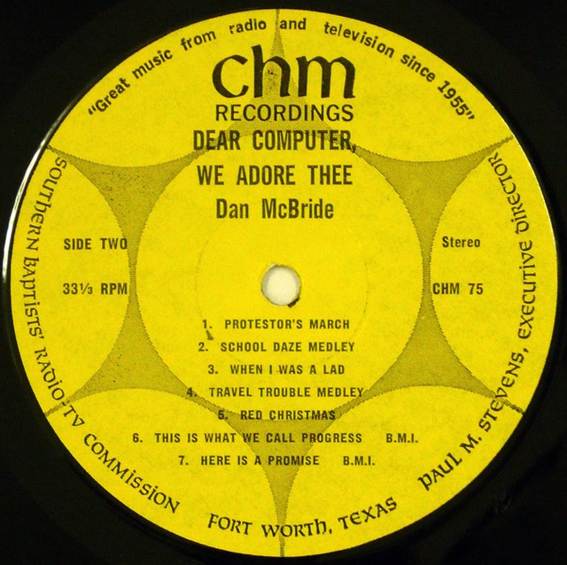 Dan McBride / Dear Computer We Adore Thee | SONOTA records